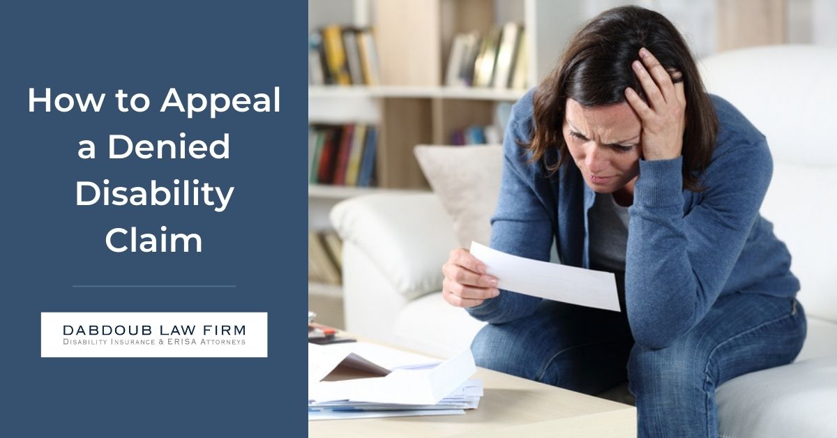 How to Appeal a Denied Disability Claim